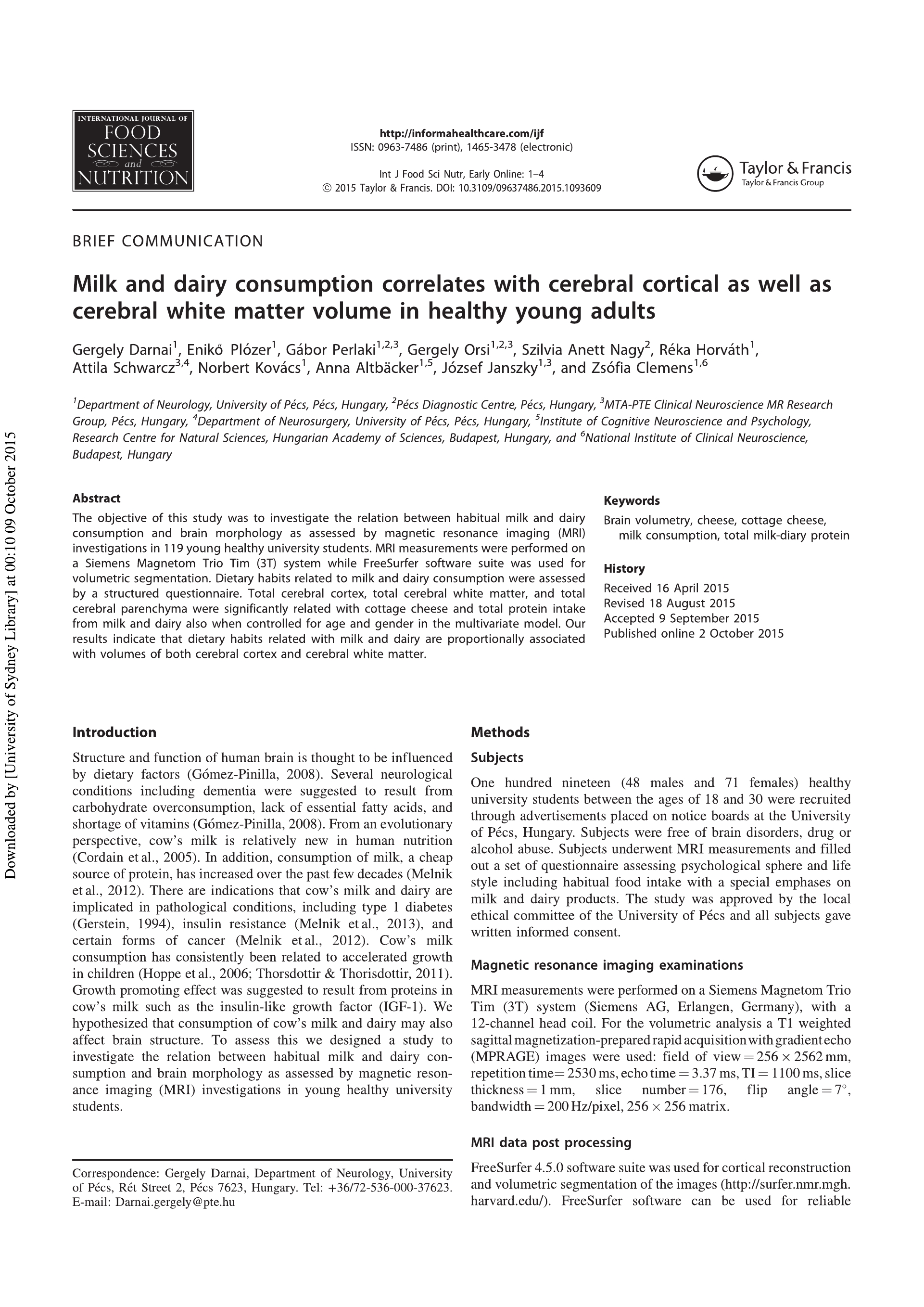 Milk and dairy consumption correlates with cerebral cortical as well as ...